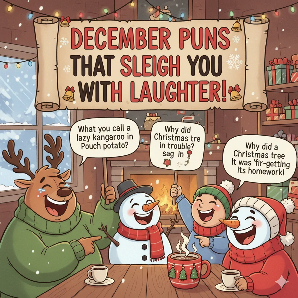 🎅 210+ Merry & Bright December Puns for Holiday Cheer – 2025