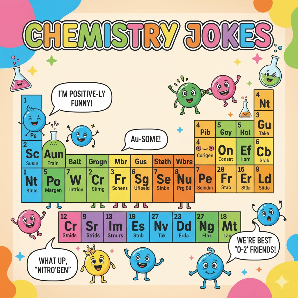 Top Periodic Table Puns With Atomic-Level Comedy ⚛️😆