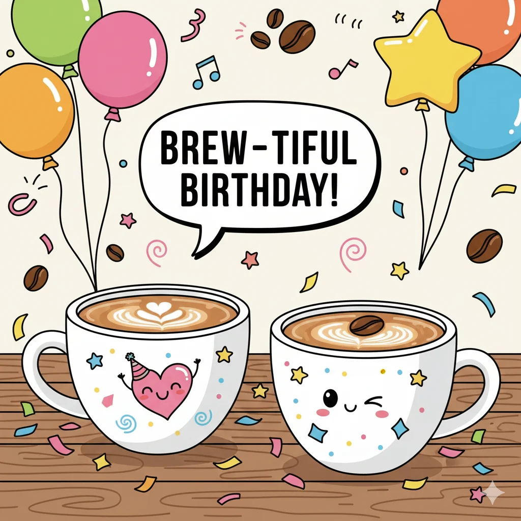 Coffee Birthday Puns Full of Roast-Worthy Fun 2025