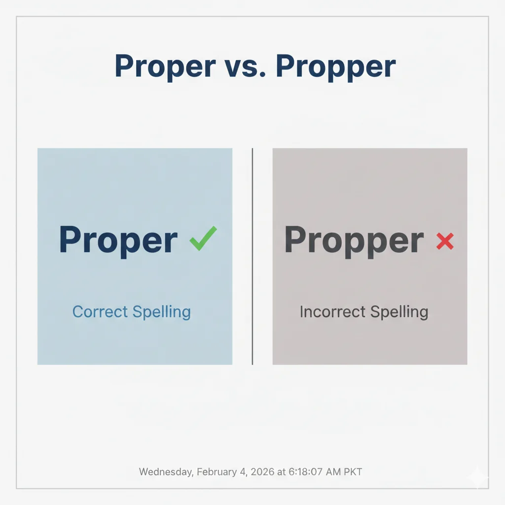 Is It Proper or Propper? Common English Mistake 🤔