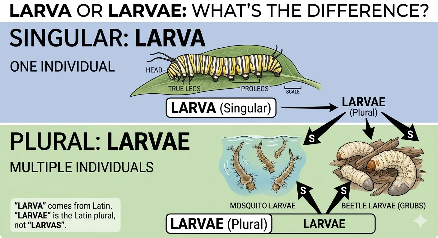 Larva or Larvae: What’s the Difference? 🐛📚